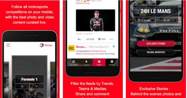 Total Live Racing : l'application pour être au cœur de la course