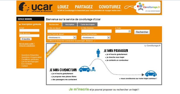 UCAR se lance dans le covoiturage
