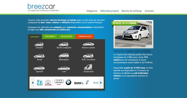 Un guide d'achat en ligne pour les voitures électriques et hybrides